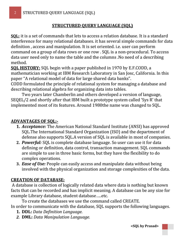 Sql smart reference_by_prasad | PDF