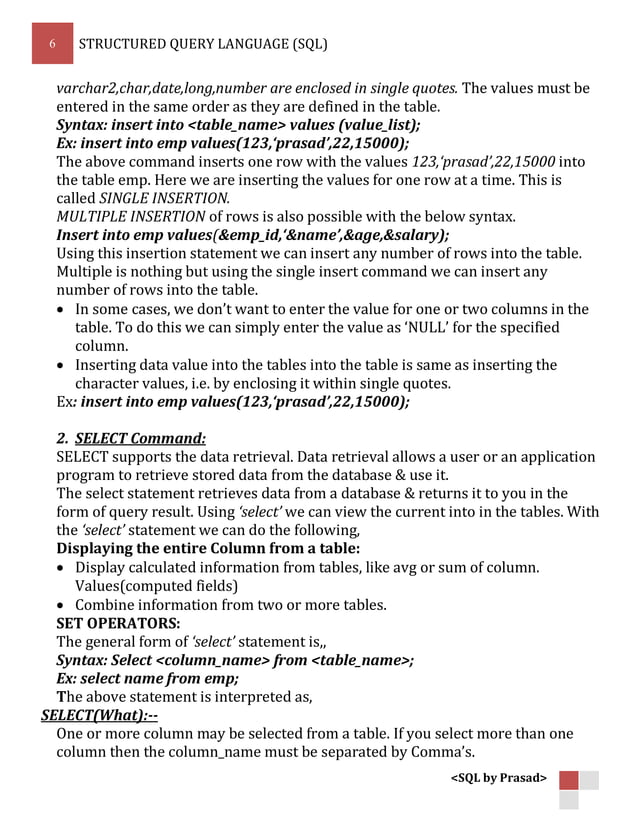 Sql smart reference_by_prasad | PDF