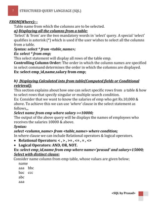 Sql smart reference_by_prasad | PDF