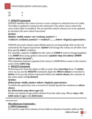 Sql smart reference_by_prasad | PDF