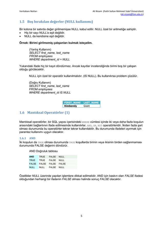Sql sorgu işlemi (4) | PDF