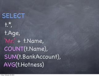 T-Sql Statements | PPT