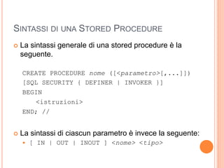 Sql stored procedures | PPT