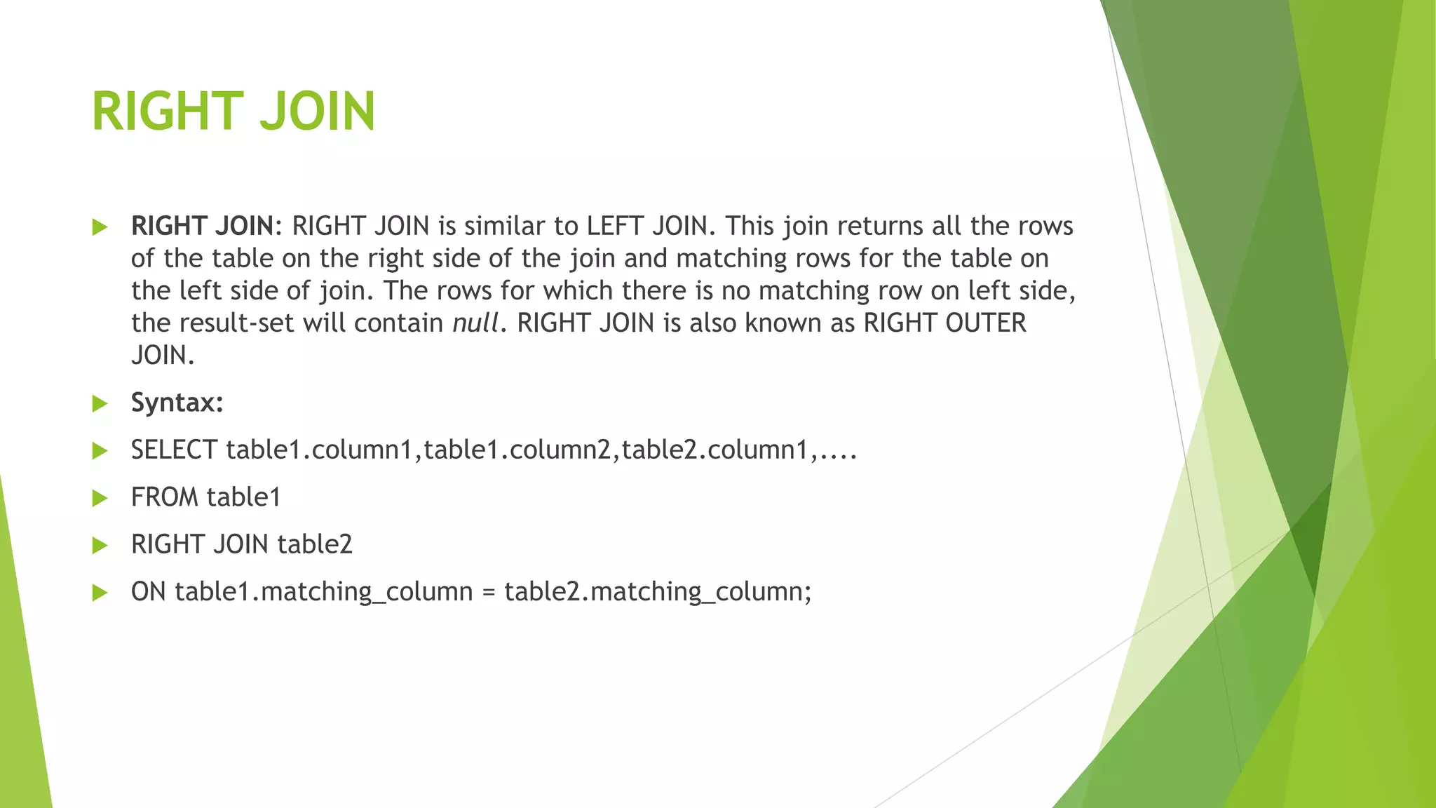 Sql(structured query language) | PPTX
