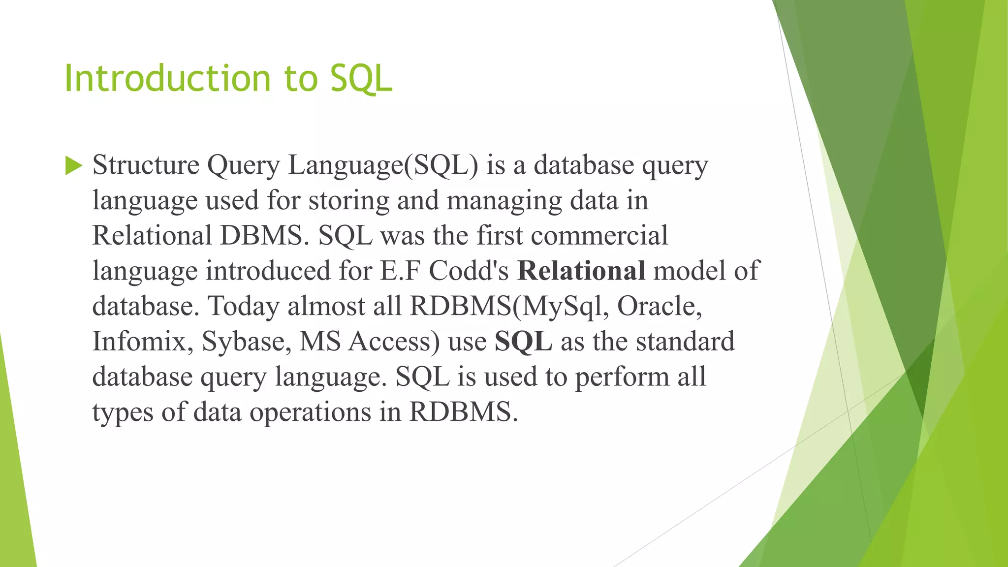 Sqlstructured Query Language Ppt 2664