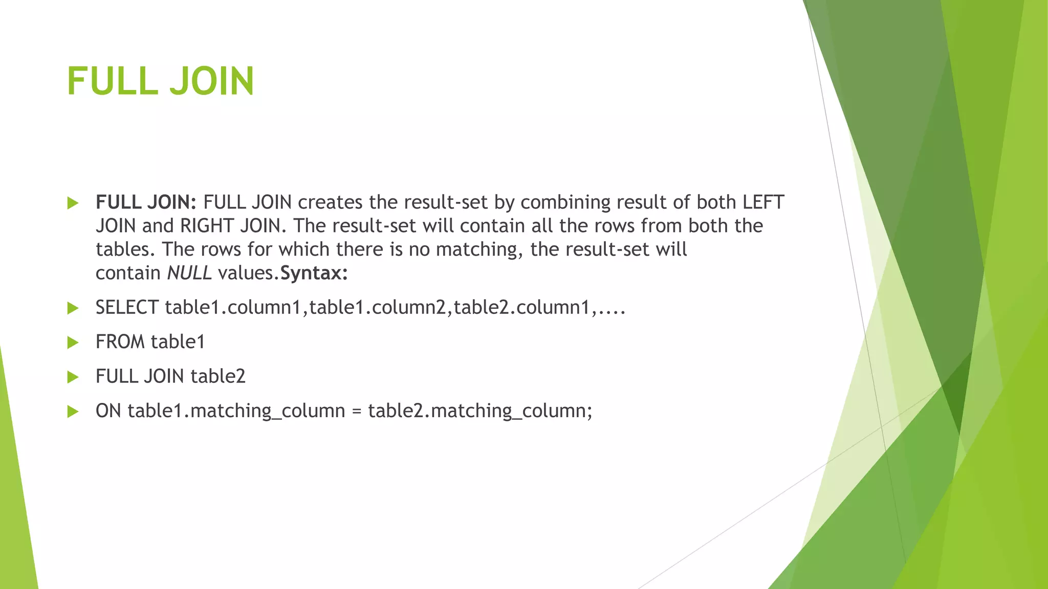 Sql(structured query language) | PPTX
