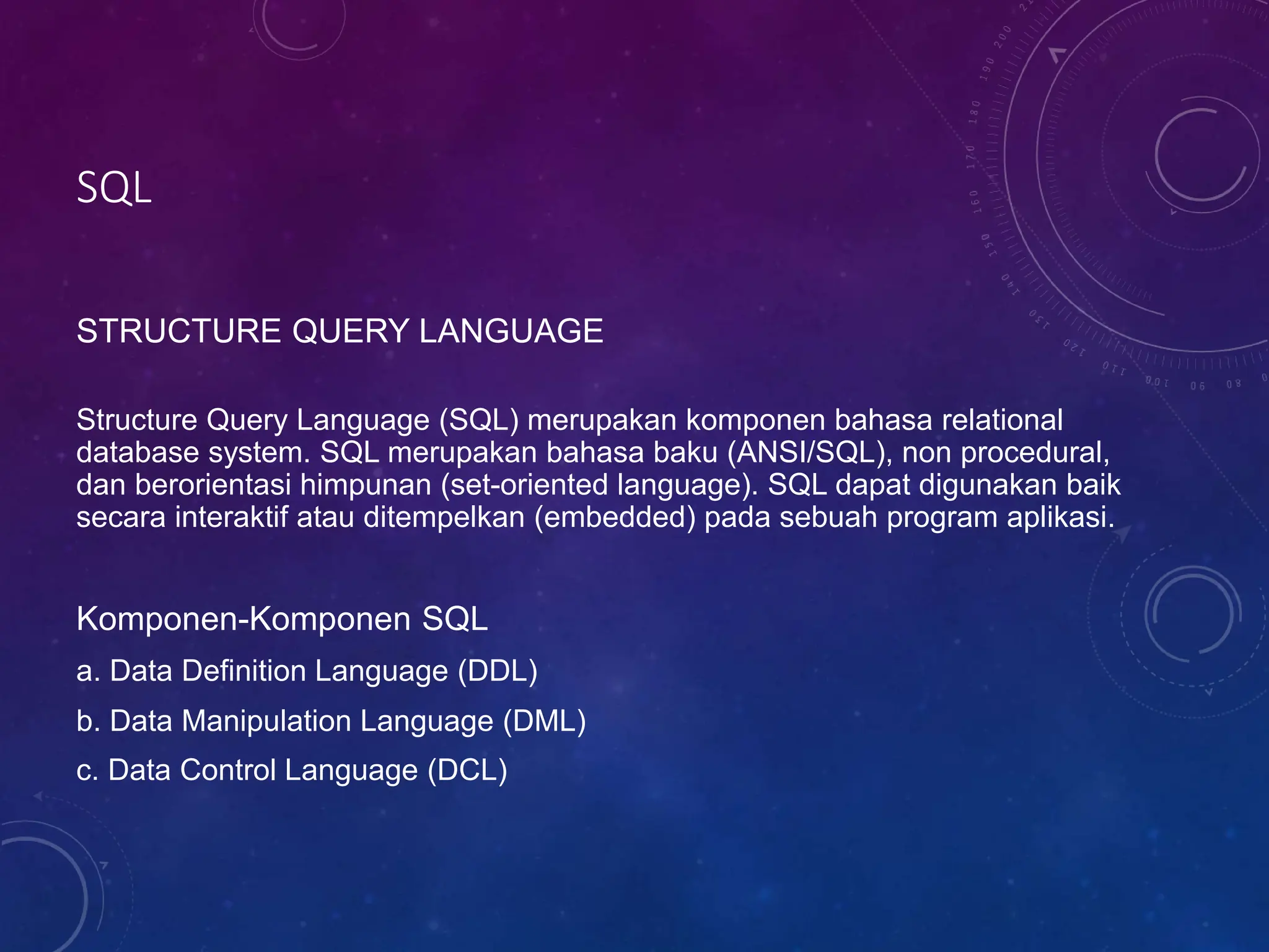 Sql Structured Query Language Pptx