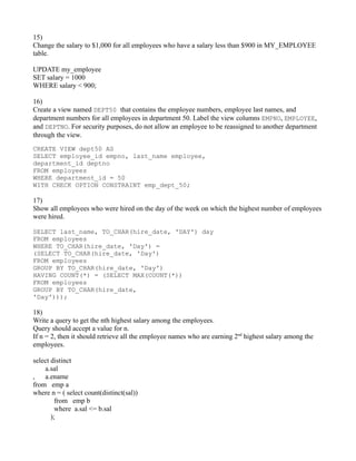 Sql task answers | DOC