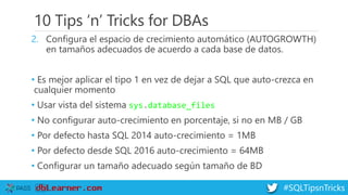10 Tips ‘n’ Tricks for DBAs | PPT