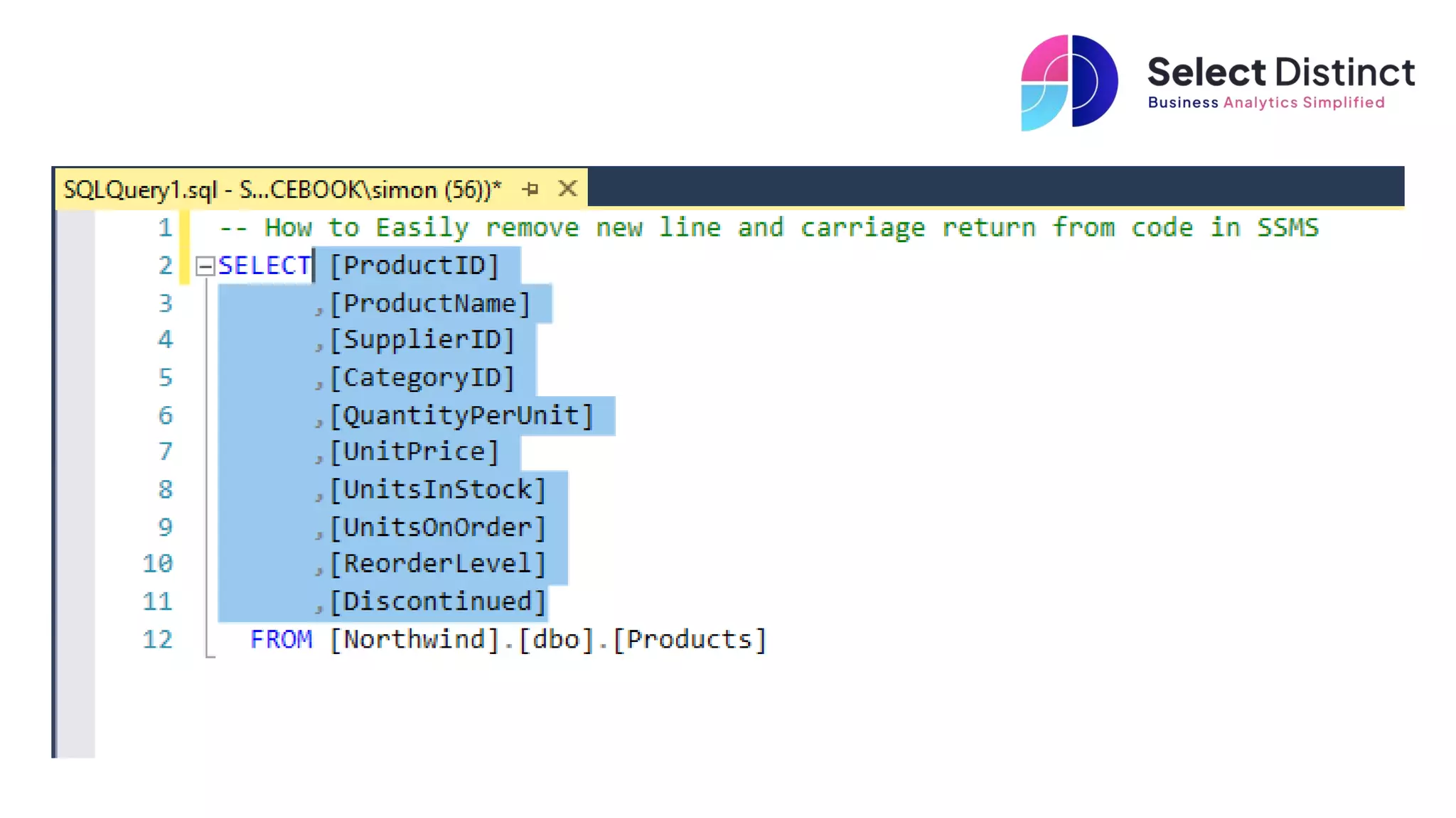 SQL Tips remove carriage returns in SSMS.pptx