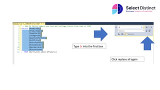 SQL Tips remove carriage returns in SSMS.pptx