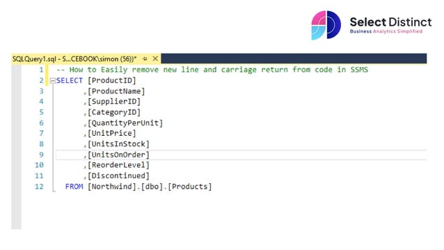 SQL Tips remove carriage returns in SSMS.pptx