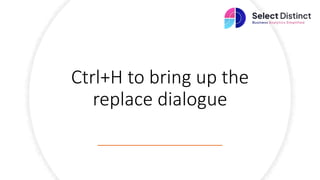 SQL Tips remove carriage returns in SSMS.pptx