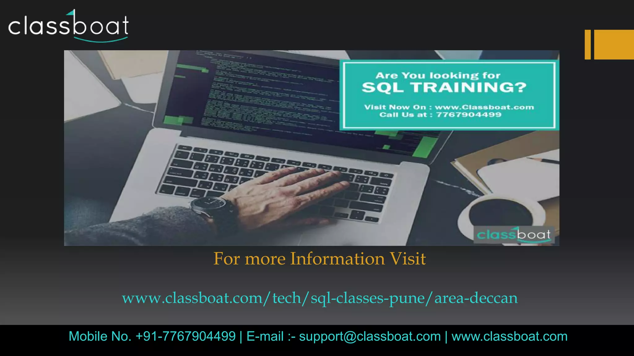 SQL training in Pune | PPT