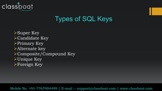 SQL training in Pune | PPT