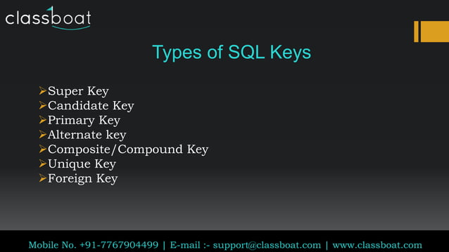SQL training in Pune | PPT