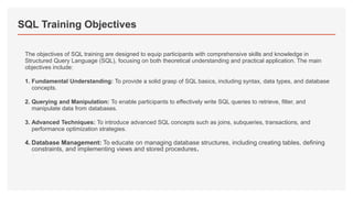 SQL Trainings in Inventateq ( Bangalore) | PPT