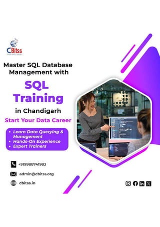 SQL Training at CBitss — Master Database Management | PDF