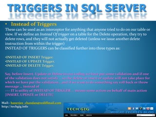 Sql triggers | PPSX