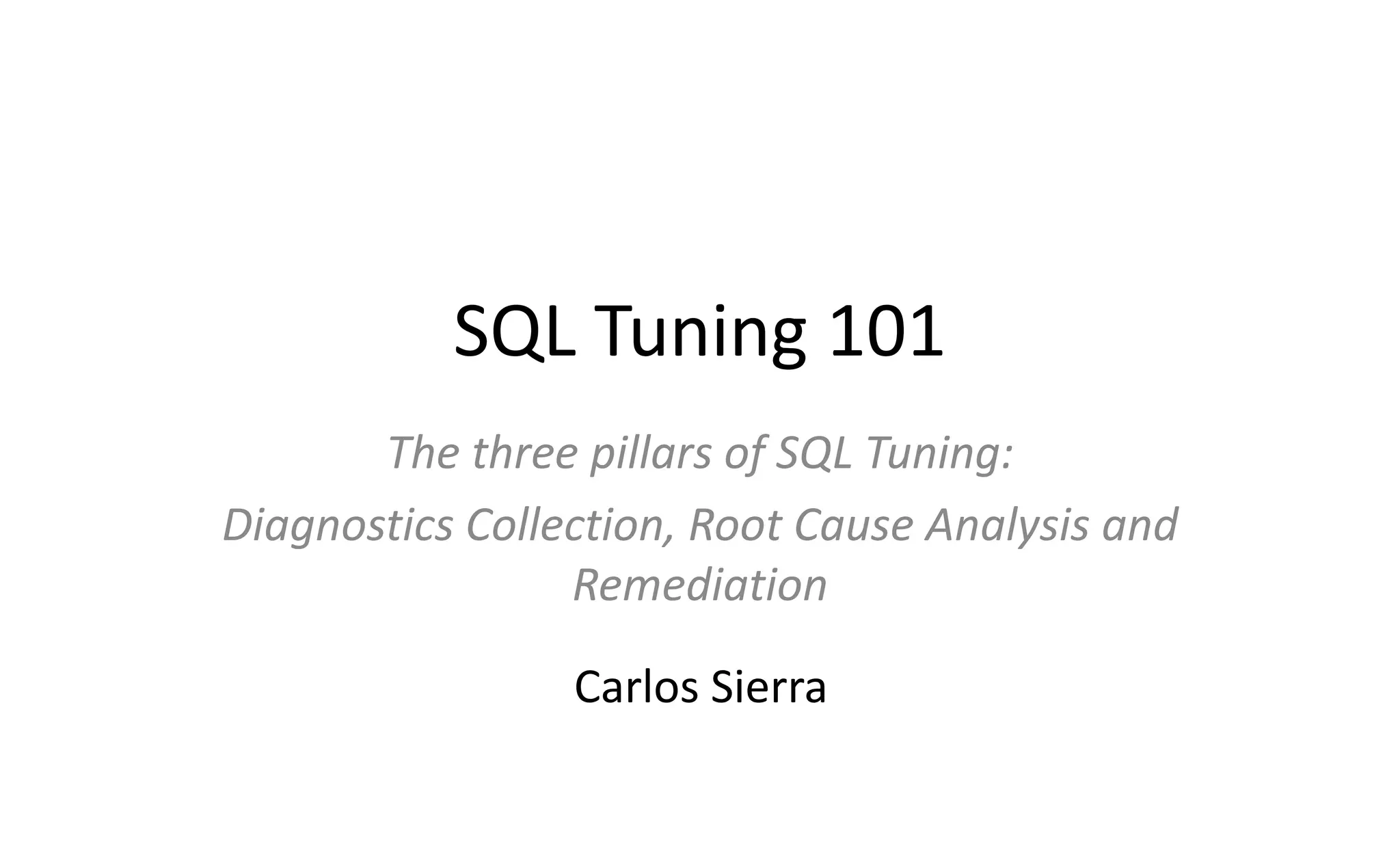 SQL Tuning 101 | PPTX