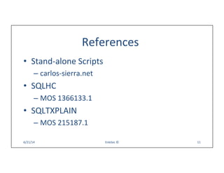 SQL Tuning Tools of the Trade | PPT