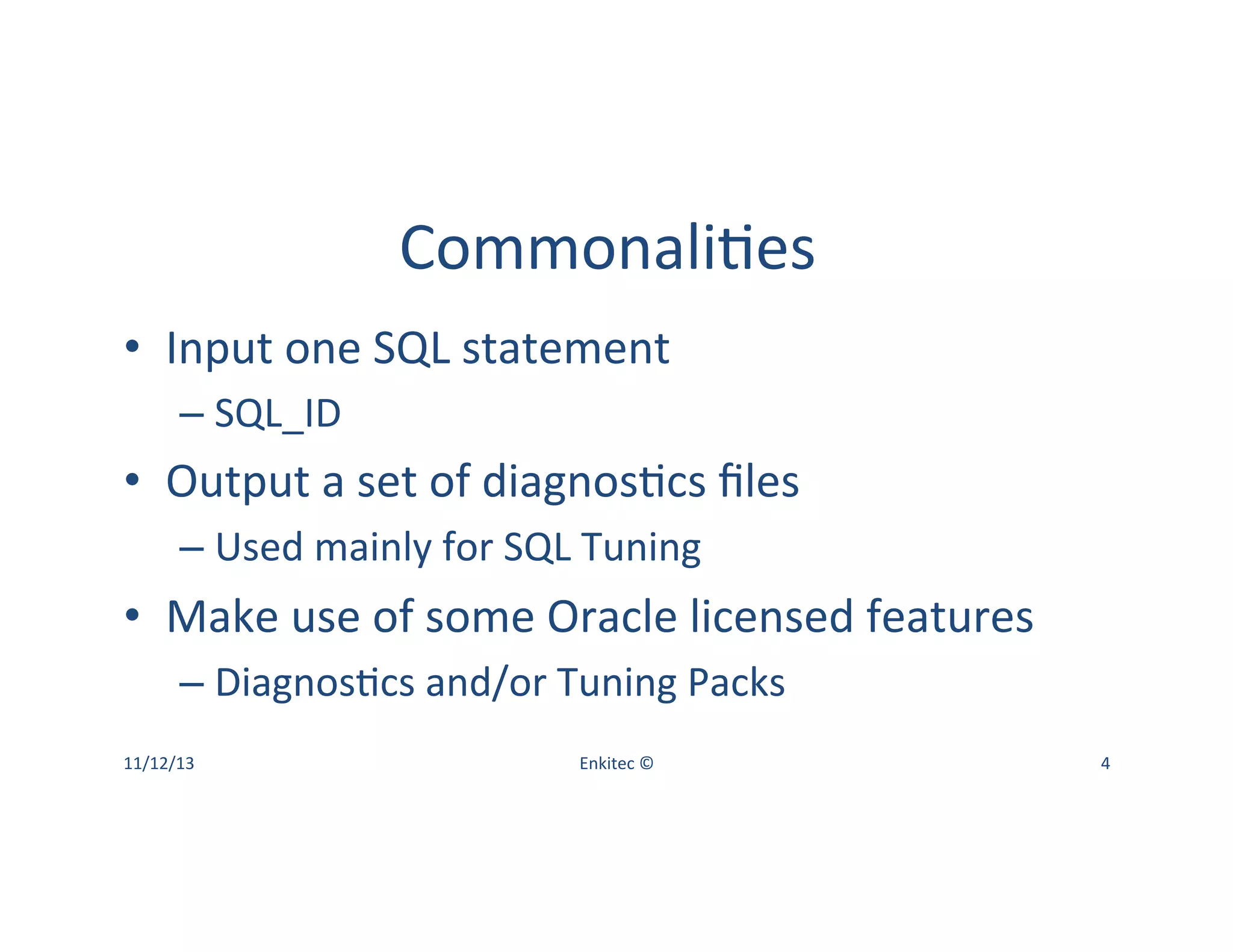 Sql tuning tools of the trade | PDF | Databases | Computer Software and Applications
