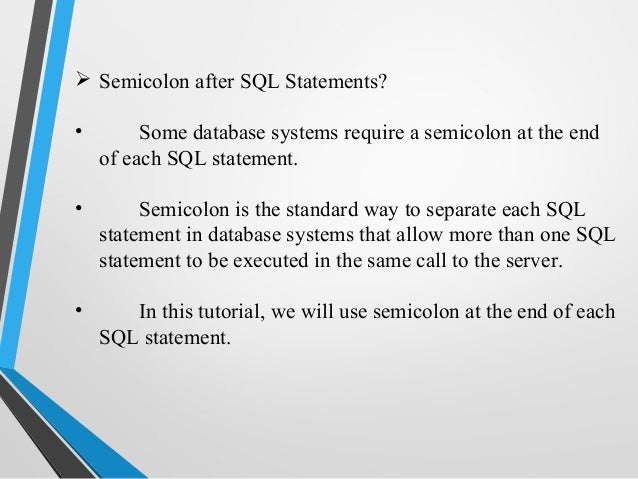 Sql Tutorials