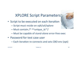 SQLT XPLORE - The SQLT XPLAIN Hidden Child | PDF
