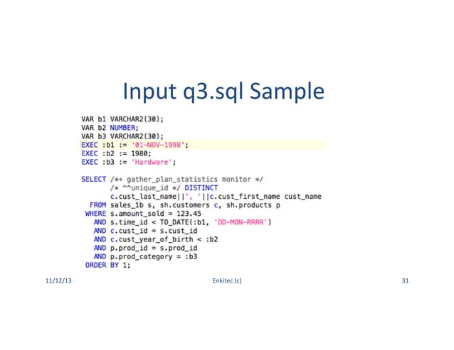 SQLT XPLORE - The SQLT XPLAIN Hidden Child | PDF