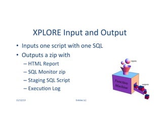 SQLT XPLORE - The SQLT XPLAIN Hidden Child | PDF