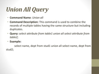 Structured Query Language(SQL) | PPT