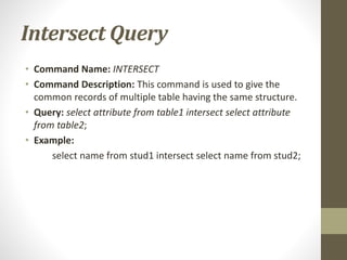 Structured Query Language(SQL) | PPT
