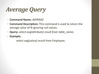 Structured Query Language(SQL) | PPT
