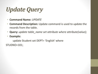Structured Query Language(SQL) | PPT
