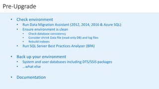 SQL Server Upgrade and Consolidation - Methodology and Approach | PPTX