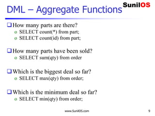 SQL Core Concept | PPT