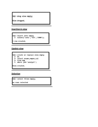 Sql view | PDF