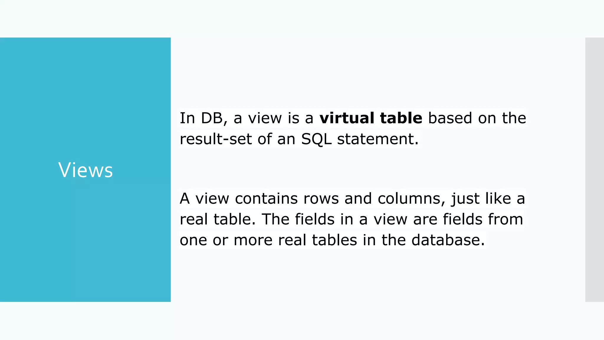 Sql Views Stored Procedure Functions Ppt