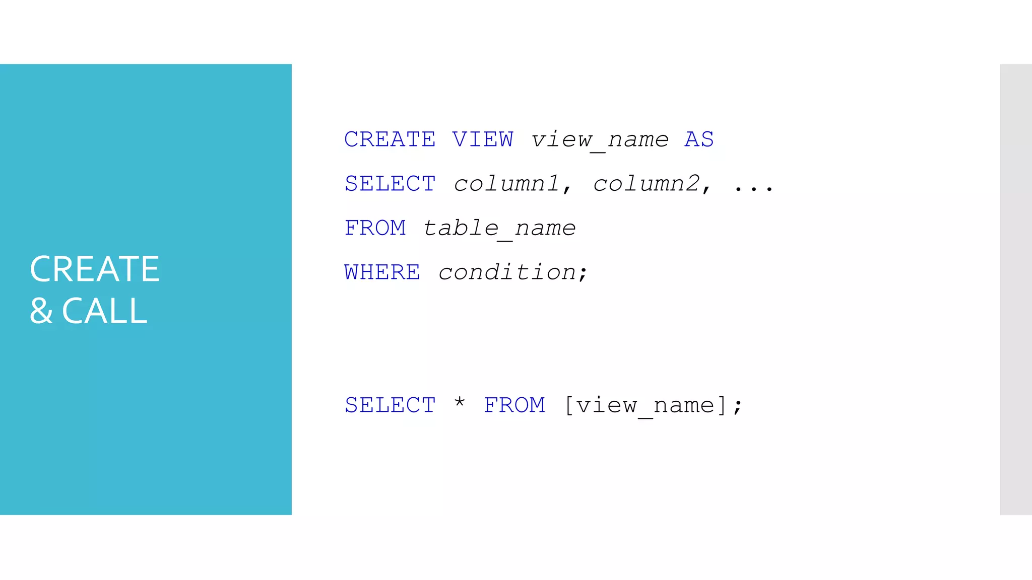 Sql Views Stored Procedure Functions Ppt