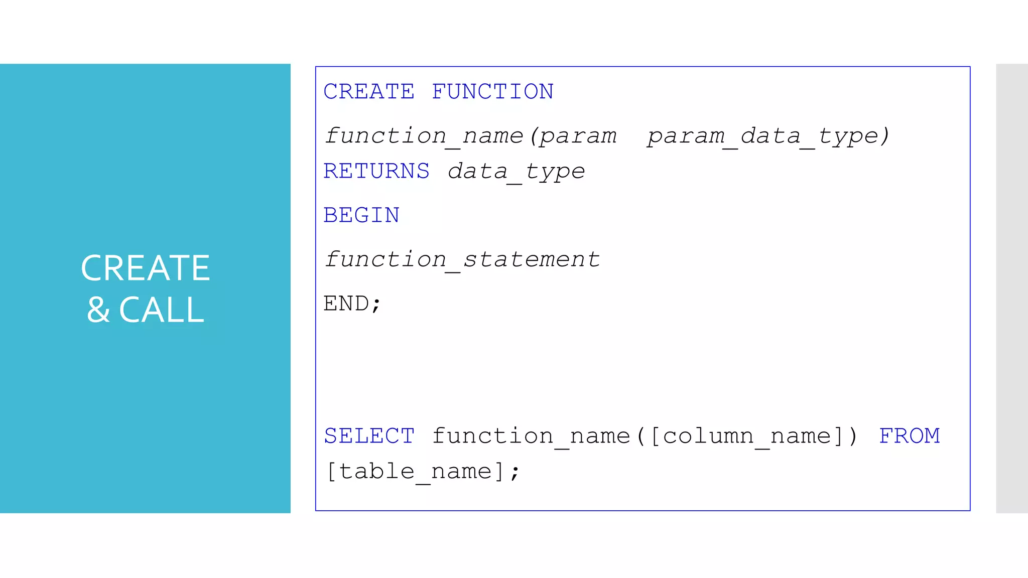 Sql Views Stored Procedure Functions Ppt