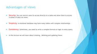 Sql viwes | PPT