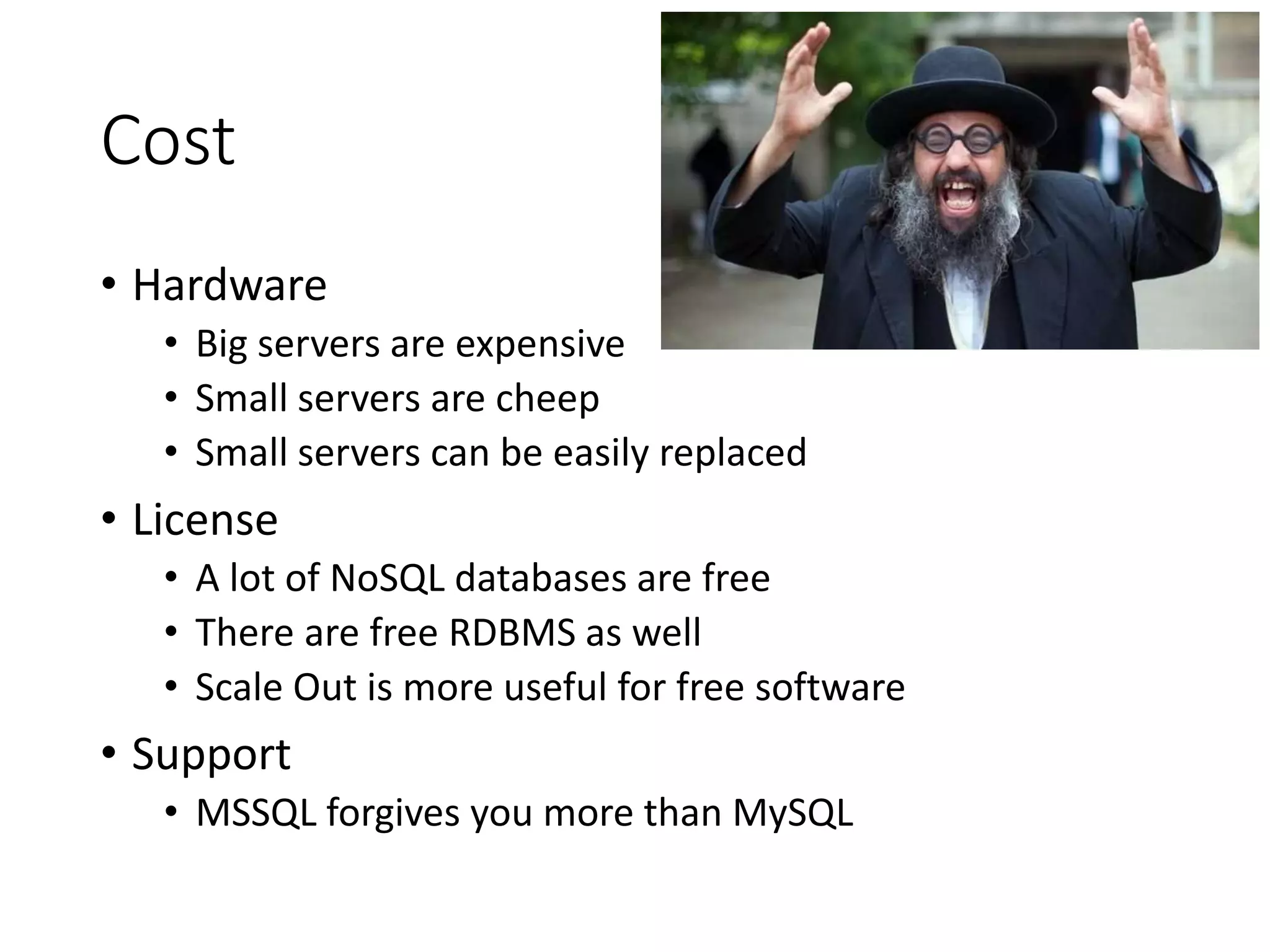 SQL vs. NoSQL. It's always a hard choice. | PPT