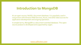 SQL vs MongoDB | PPT