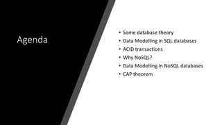 SQL vs NoSQL Data Modeling.pptx | Databases | Computer Software and Applications