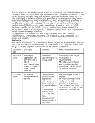SQL vs NoSQL deep dive | PDF