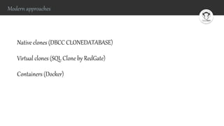 Sql Wars - SQL Clone vs Docker Containers | PPT