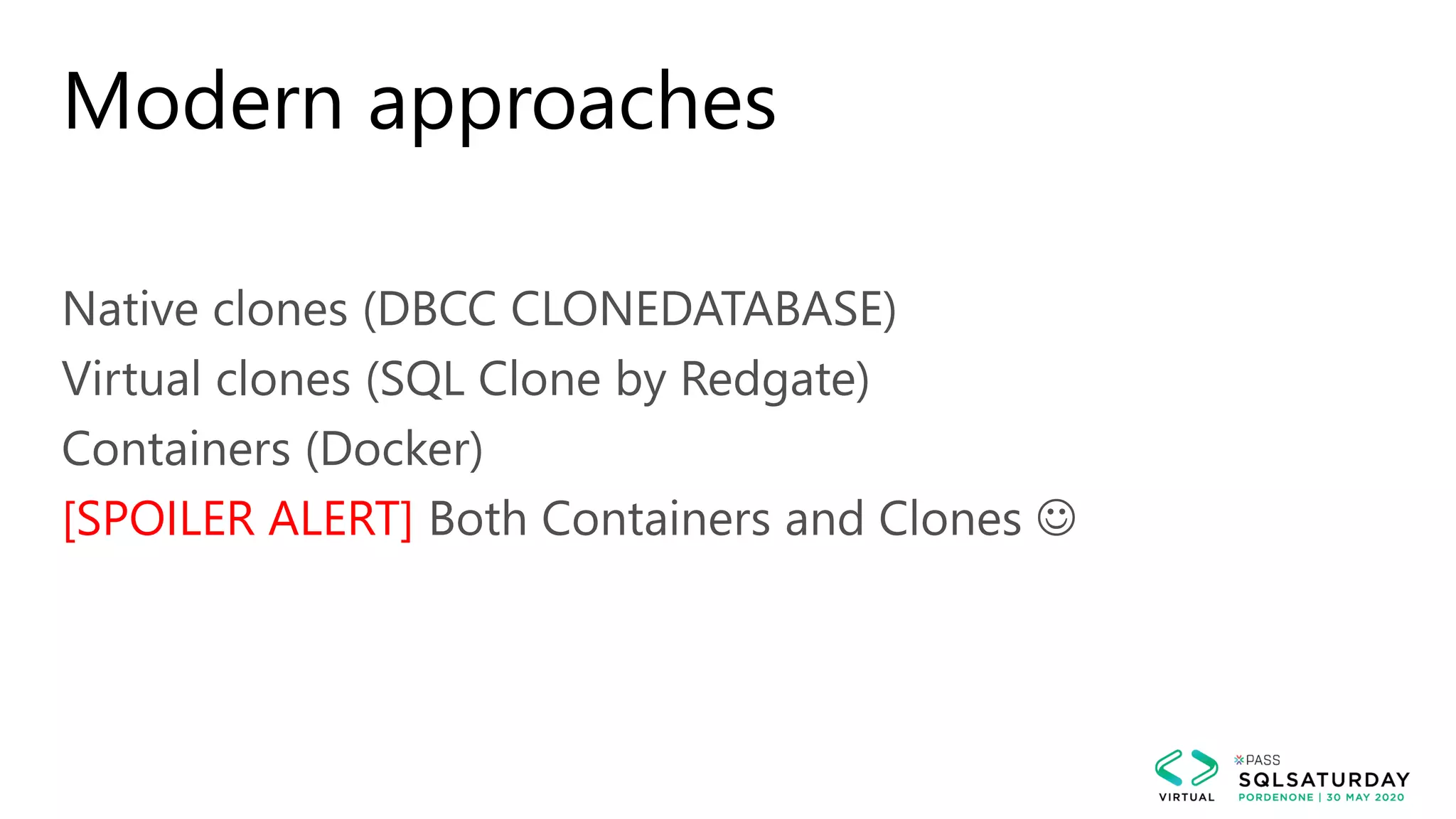 Sql Wars - SQL the attack of the Clones and the rebellion of the Containers | PDF | Databases ...