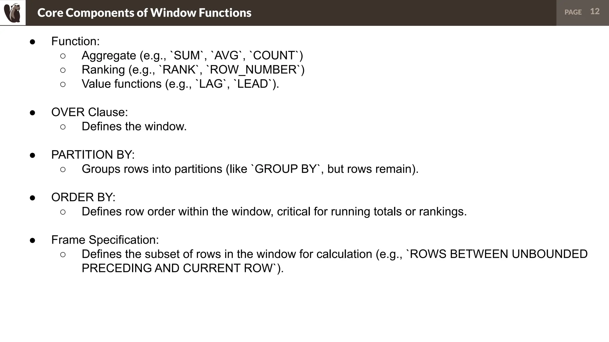 SQL Window Functions In Five Easy Steps | PDF