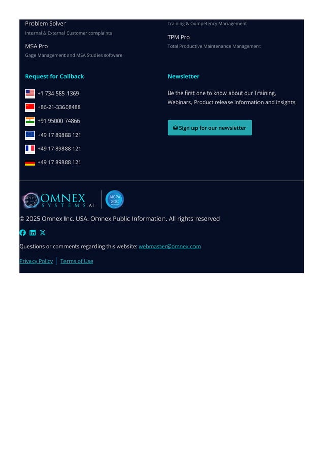 SQM Platform -Omnex systems | PDF