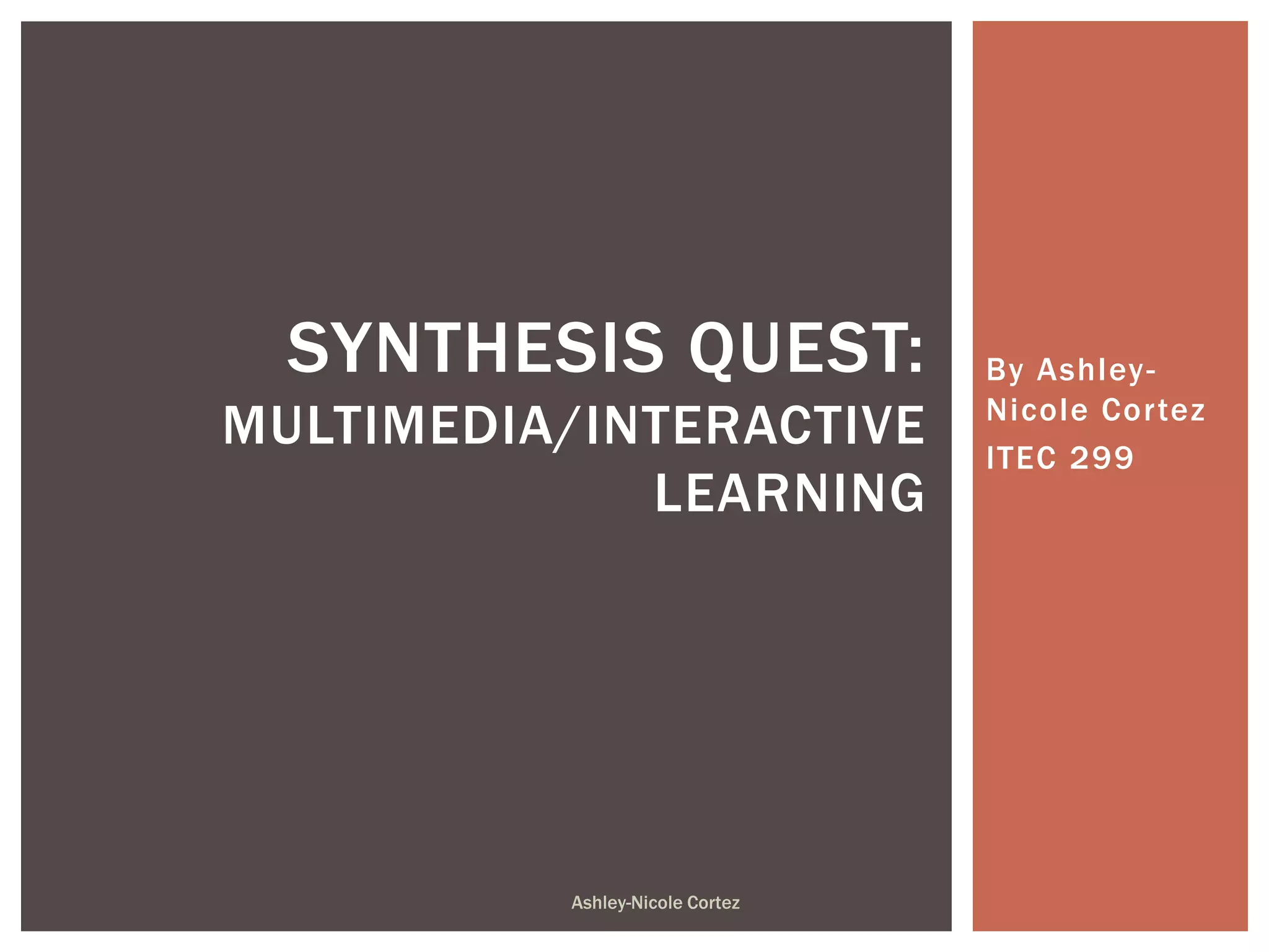 Sq multimedia learning | PPT